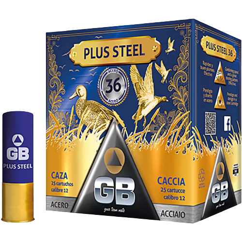 GB Plus Magnum Steel 12/76 Lyijytön Haulikonpatruuna No.4 36g ...
